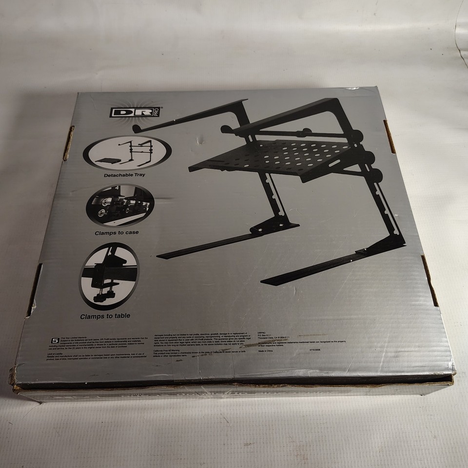 DR Pro DJ Laptop Stand and Shelf Bundle Black DRDJLS1 | eBay