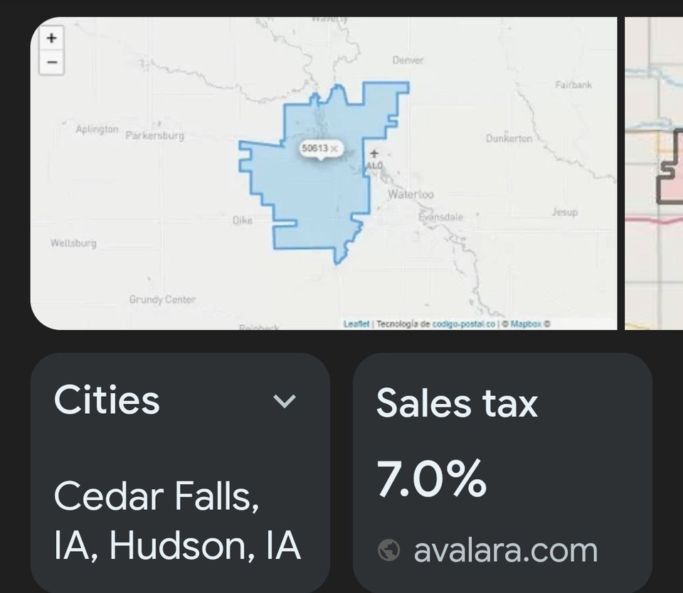 $1 2021/L50613000I/Fancy Note/ZIP CODE/50613/CEDAR FALLS, IOWA. CRISP ...