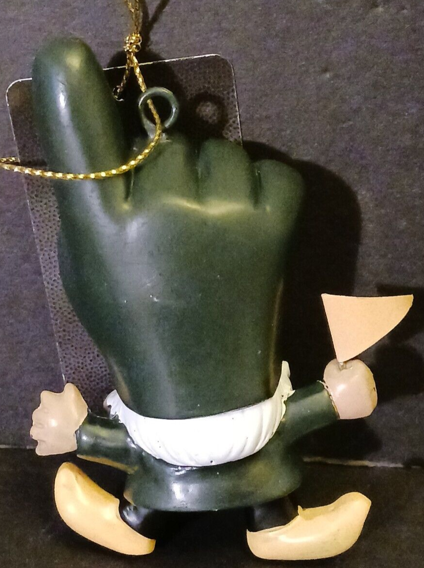 Green Bay PACKERS Foam Finger Gnome NFL 3.5" Ornament by Evergreen ...