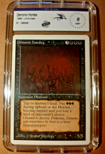 = Demonic Hordes (Unlimited Edition)= Grade 8 NM+ MTG Magic the Gathering | eBay