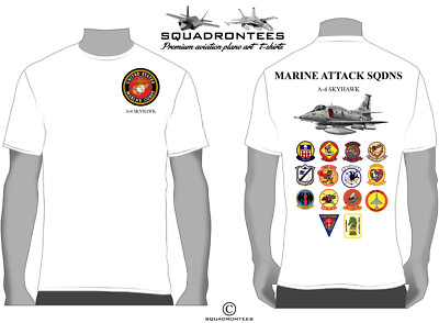 Marine Attack Squadrons A-4 Skyhawk Squadron T-Shirt, USMC Licensed Product | eBay