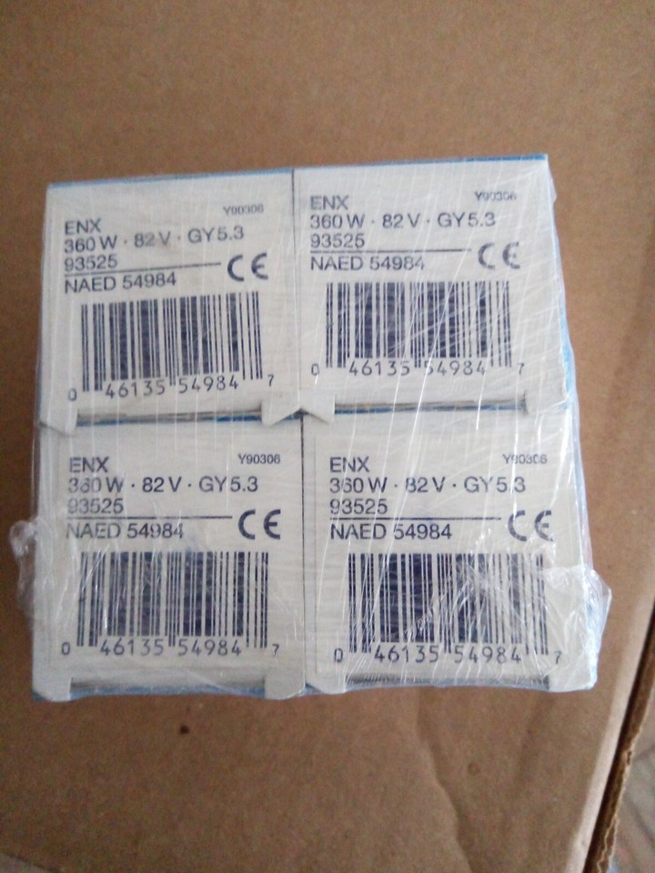 Lot Of 8 OSRAM Halogen Photo Optic Lamps ENX 360W 82V GY5.3 93525 NAED ...