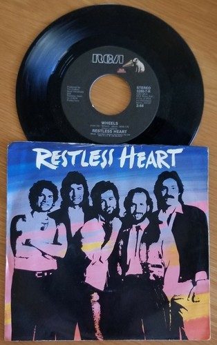 Restless Heart...."Wheels/New York (Hold Her Tight)" 45 RPM 7" Vinyl ...
