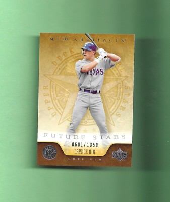 2005 Upper Deck Artifacts FUTURE STARS # 138 LAYNCE NIX TEXAS RANGERS ...