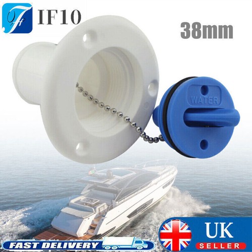 38mm Hose Deck Water Filler Cap Hatch Inlet Tank Flange Cap For ...