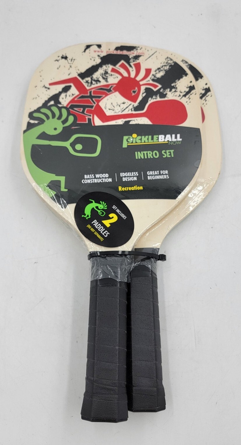 Pickleball Now Intro Set of 2 Pickleball Paddles NEW 6-Ply Bass Wood 10 ...