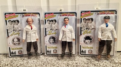 Three Stooges Fuelin’ Around Action Figure Set Figures Toy Co. Shemp ...