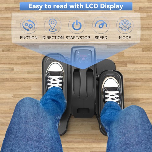 Under Desk Elliptical Machine Mini Ellipse Leg Exerciser Electric ...