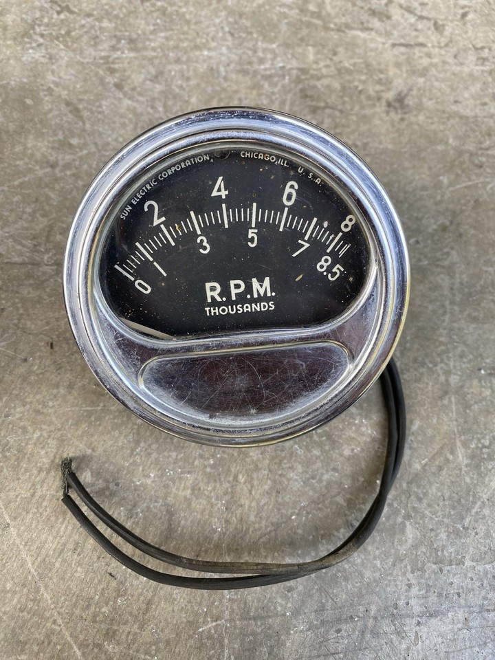 Vintage Sun Tachometer, With Transmitter, 1960s-70s Hot Rod EB-37A | eBay
