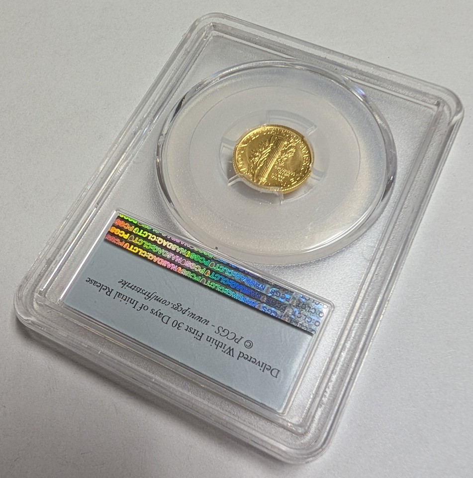 2016 W 10c Mercury Dime ~ 1/10 oz .9999 Fine Gold ~ PCGS SP70 First Strike | eBay