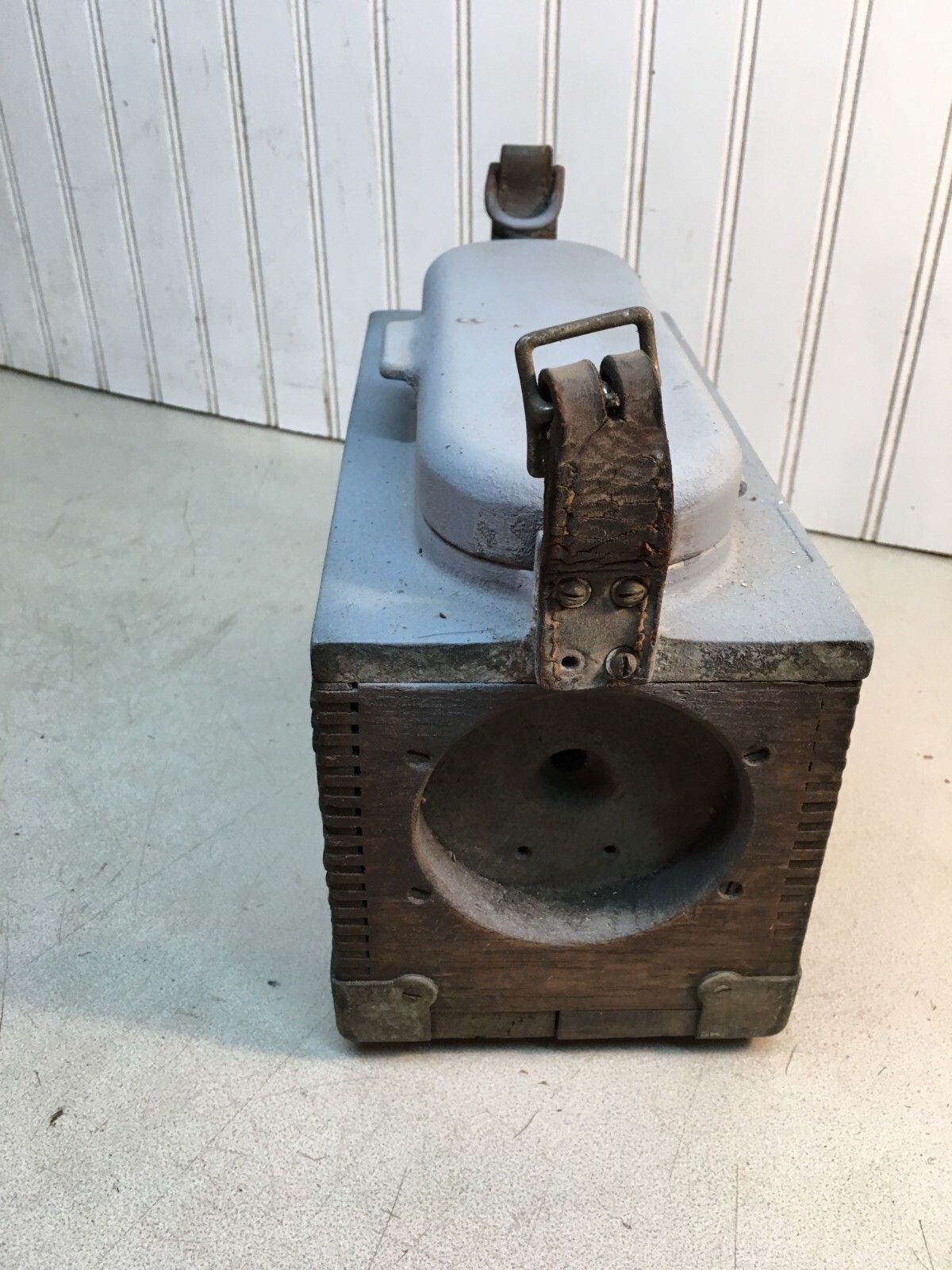 VINTAGE ANTIQUE WOOD TELEPHONE RINGER BOX Only No Magneto Repurpose ...