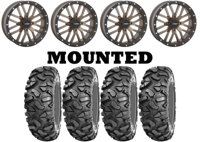 Kit 4 STI Roctane XD Tires 32x10-14 on System 3 ST-3 Bronze Wheels 1KXP ...