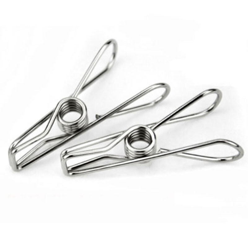 Extra Strong Stainless Steel Clothes Pegs Windproof Laundry Clamp Pins ...