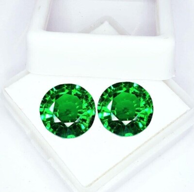 Natural Garnet Pair 8-10 Ct Loose Gemstone Certified Transparent Round ...