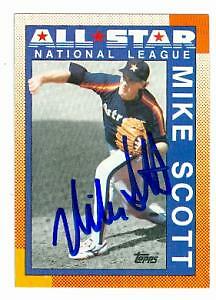 Mike Scott autographed baseball card (Houston Astros) 1990 Topps #405 ...