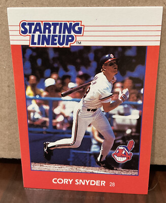 CORY SNYDER 1988 KENNER STARTING LINEUP CARD - CLEVELAND INDIANS | eBay