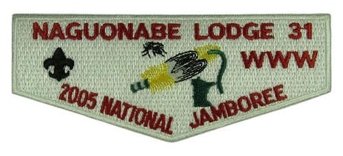 Naguonabe Lodge 31 Central Minnesota MN 2005 Jamboree Flap WHT Bdr (7D199) | eBay