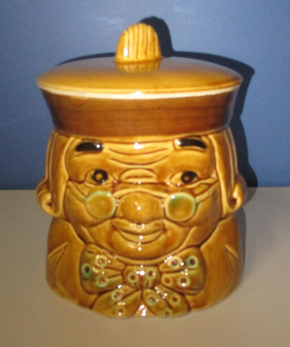 Vintage Toby by Webb Made in Japan Ceramic Lidded Judge Cookie Jar 17cm ...