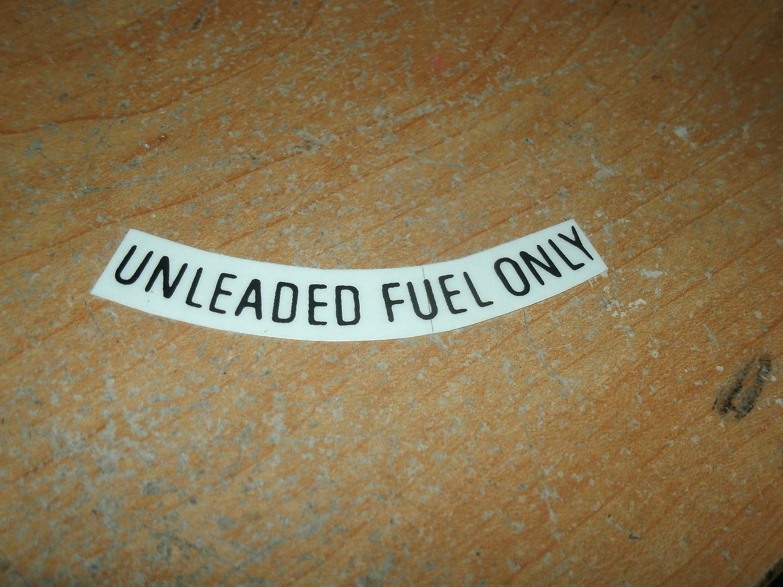 AUTOMOTIVE UNLEADED FUEL ONLY GAS FUEL DOOR DECAL STICKER SILVER 3 ...