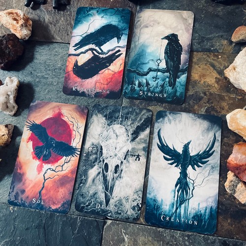 Cat & Raven Deck Bundle - Two Card Decks - Raven Oracle & Haunted Cat ...