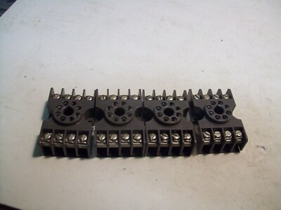 LOT NEW P&B POTTER BLUMFIELD 27E122 8 PIN RELAY SOCKET 10A/300V 4 PCS ...