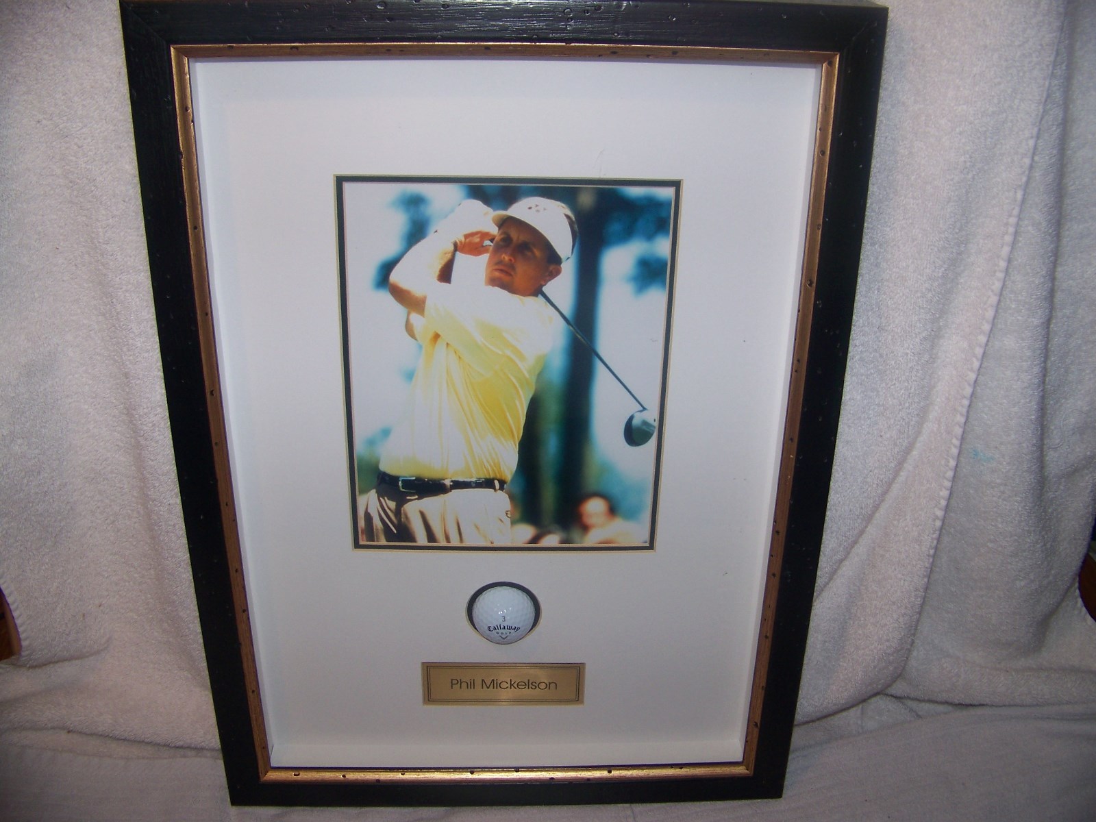 Phil Mickelson-Photograph, Calloway Golf Ball, Shadowbox Frame, Phoenix ...