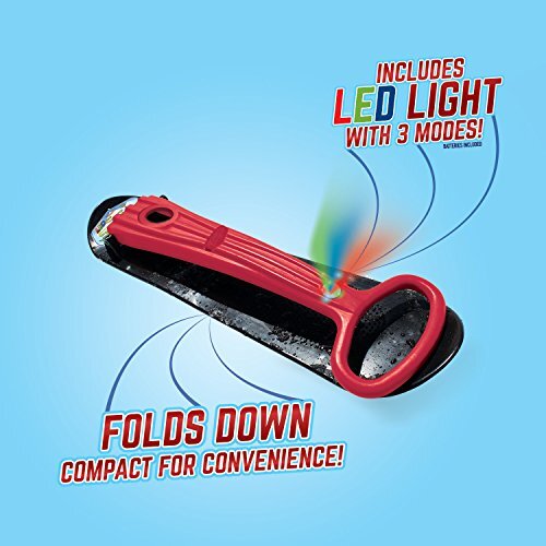 Original LED Ski Skooter: Fold-up Snowboard Kick-Scooter for Use on ...