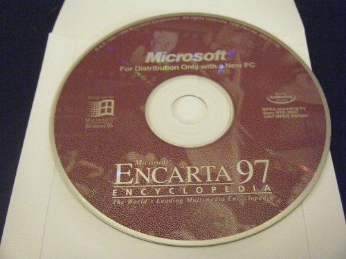 Microsoft Encarta 97 Encyclopedia (PC, 1996) - Replacement Disc Only ...