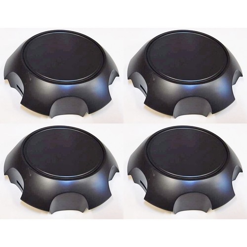 New Set of 4 Blank Black Center Caps - For 17" 4Runner Tacoma TRD Wheel ...