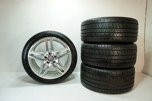 10-16 Mercedes E350 W212 OEM AMG 4 Wheel Rim Tires 245/40ZR18 98W 18 ...