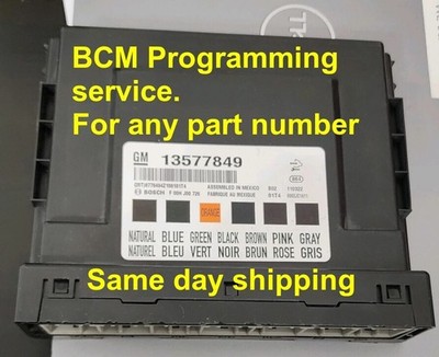 BCM Programming for Chevrolet, GMC, Buick, and Cadillac (Mail in ...