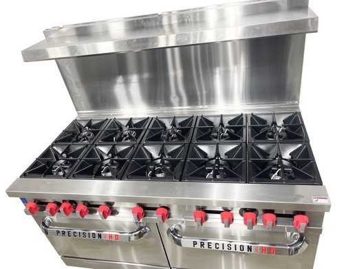 10 Burner Gas Range Heavy Duty High BTU Sauté Range | eBay