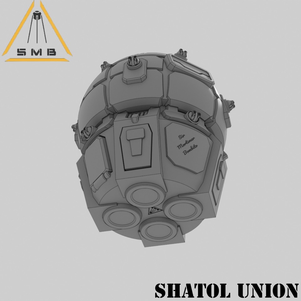 True-scale Union Class Mech Lance Dropship Tabletop War Game Terrain ...