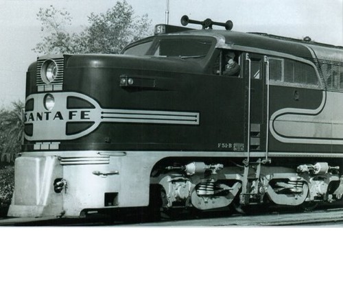 Santa Fe Railroad Engine 51 Warbonnet Design Photo 4 x 6 | eBay