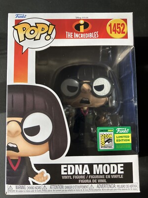 Funko SDCC 2024 The Incredibles Edna Mode #1452 OFFICIAL CON STICKER ...