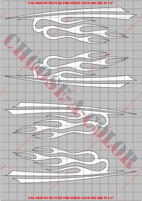 FLA4000P-X Fast Flames RC Body Paint Mask Kit In Colors | eBay