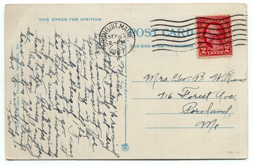 Sparhawk Hall Front View Ogunquit ME 1920s Postcard Maine | eBay