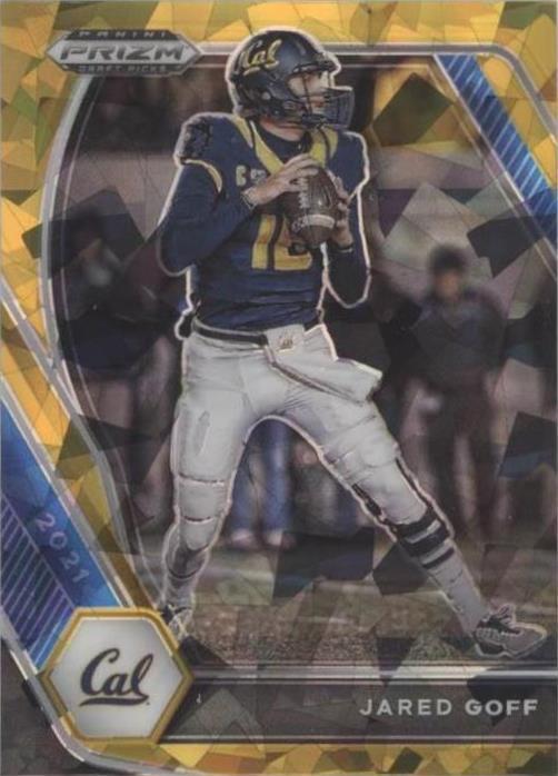 2021 Panini Prizm Draft Picks - Jared Goff #12 Gold Ice Prizm for sale ...