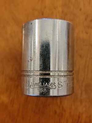WILLIAMS 1/2" DR, 12 PT, 1 - 1/16" SOCKET, #ST-1234, UNDERLINED LOGO B2 ...