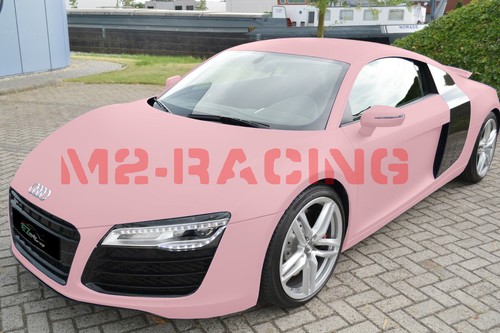 Premium Ultra Matte Flat Light Pink Car Auto Vinyl Wrap Sticker Decal ...