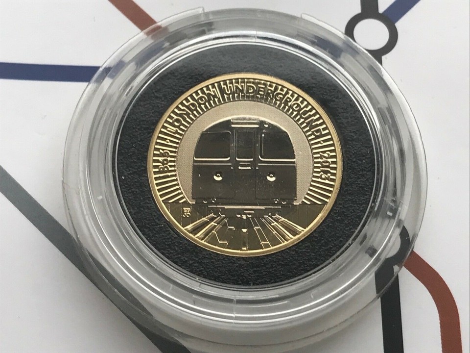 2013 LONDON UNDERGROUND TRAIN TWO POUND COIN BU BRILLIANT UNCIRCULATED ...