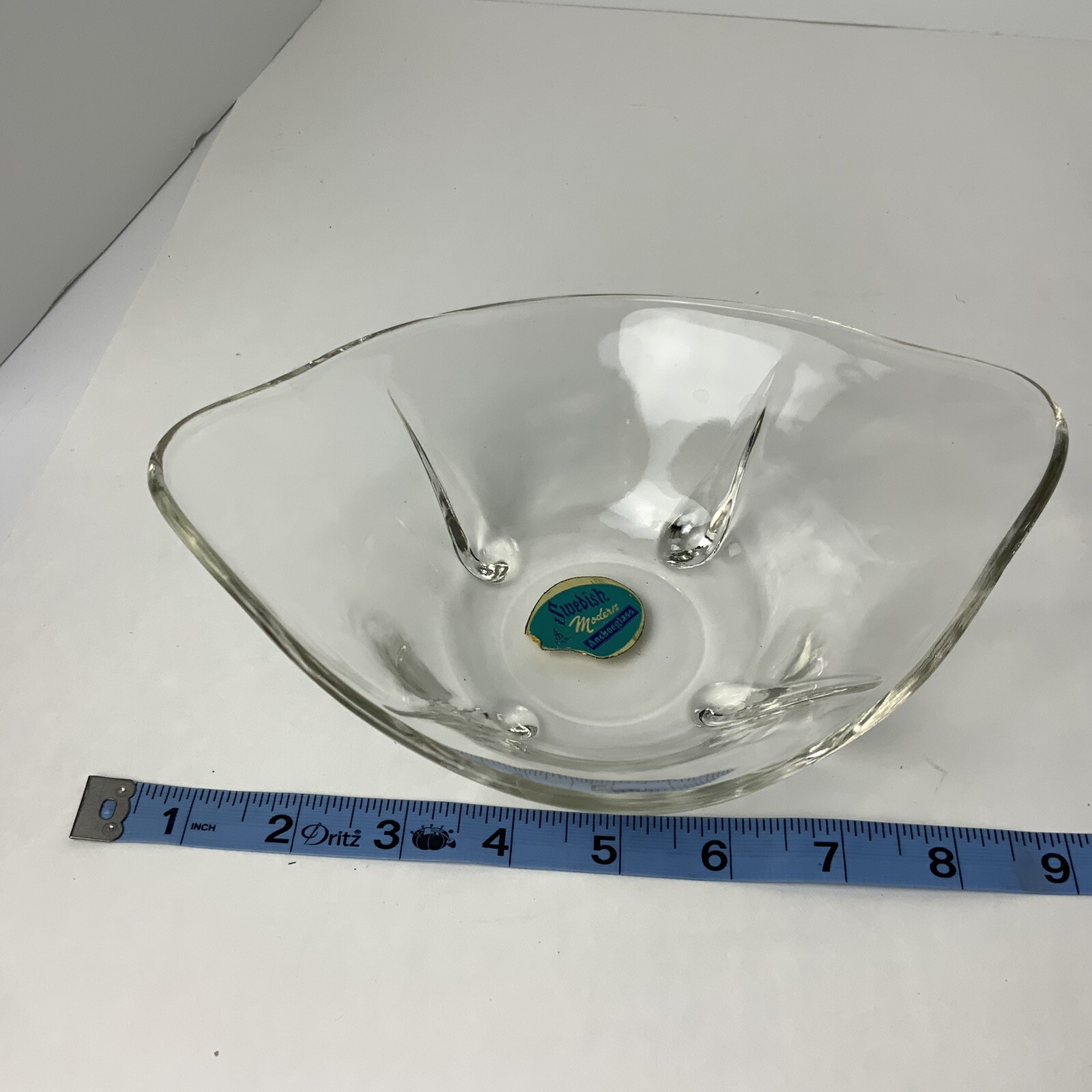 Swedish Modern Anchor Hocking Clear Arch / Ray Design Anchorglass Bowls ...