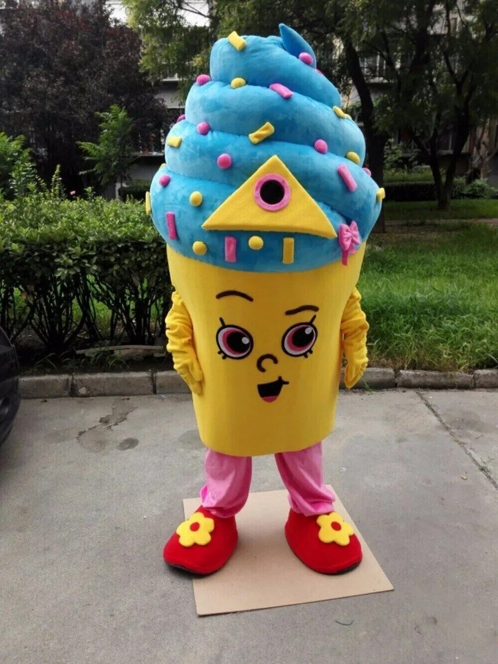 Icecream Mascot Costume Suit Cosplay Party Chic Dress Outfit Halloween ...