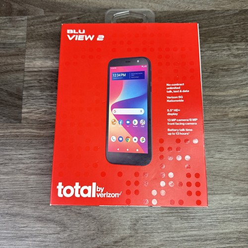BLU View 2 Total By Verizon 32GB Tracfone Black New Sealed B131DL BLack ...