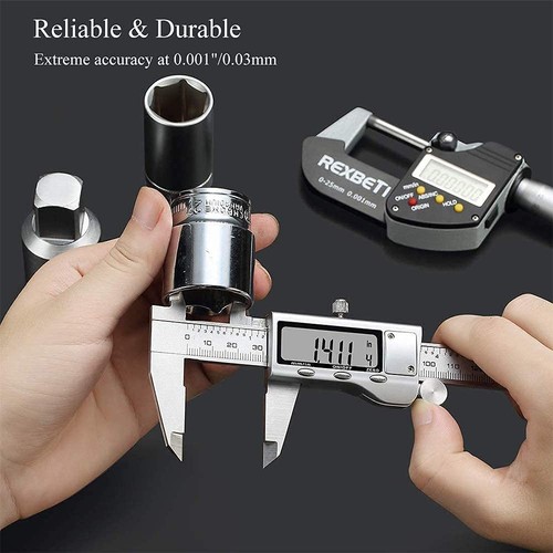 Digital Caliper Measuring Tool, Stainless Steel Vernier Caliper Digital ...