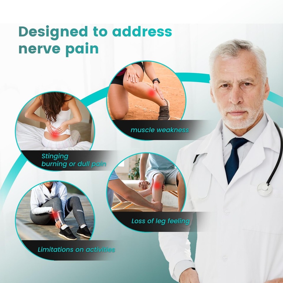 Sciatica Pain Relief Devices Brace, Uniex Upgraded Sciatic Nerve Ease ...