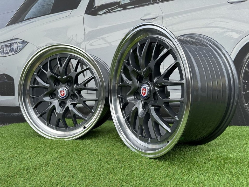 4X 18" 5x120 Racing Style Gun Metal+Polished Lip Wheels: Fit For E38 ...