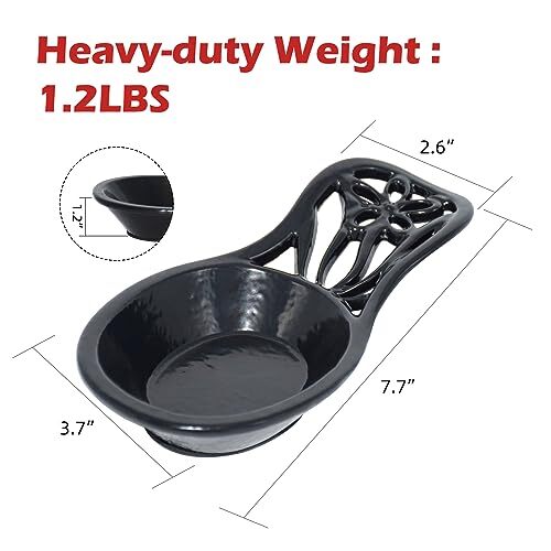 Spoon Rest for Stove Top - Vintage Durable & Unbreakable Cast Iron ...