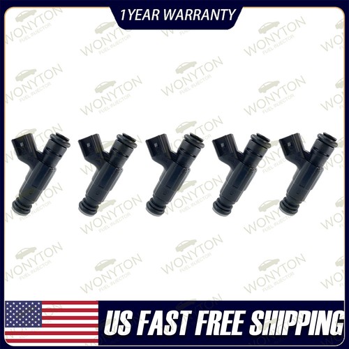 5Pcs 0280158096 Fuel Injectors B5254T3 For 2.5L Volvo C30 C70 S40 S60 ...