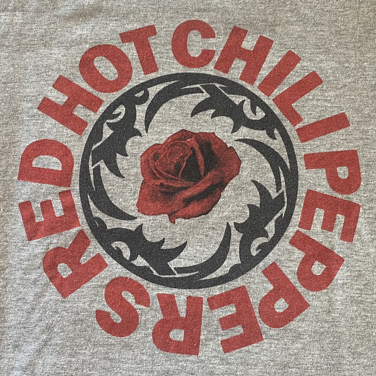 RED HOT CHILI PEPPERS Rose Logo Alt Rock T-Shirt 2018… - Gem